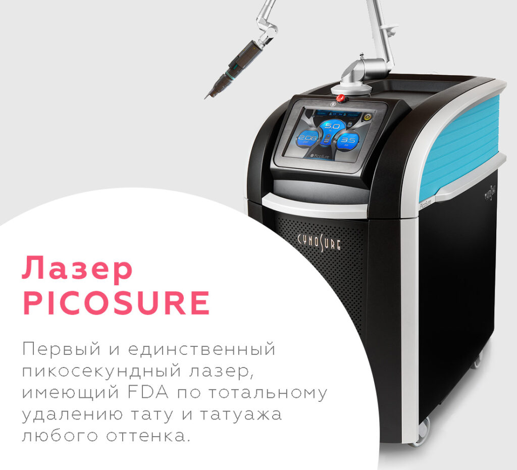 Лазерное удаление татуажа в Москве | Пикосекундный лазер PicoSure